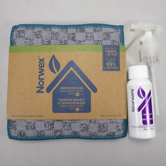 Norwex | Other | Norwex 3pk Enviroscrub Graphite Teal New Microfiber ...